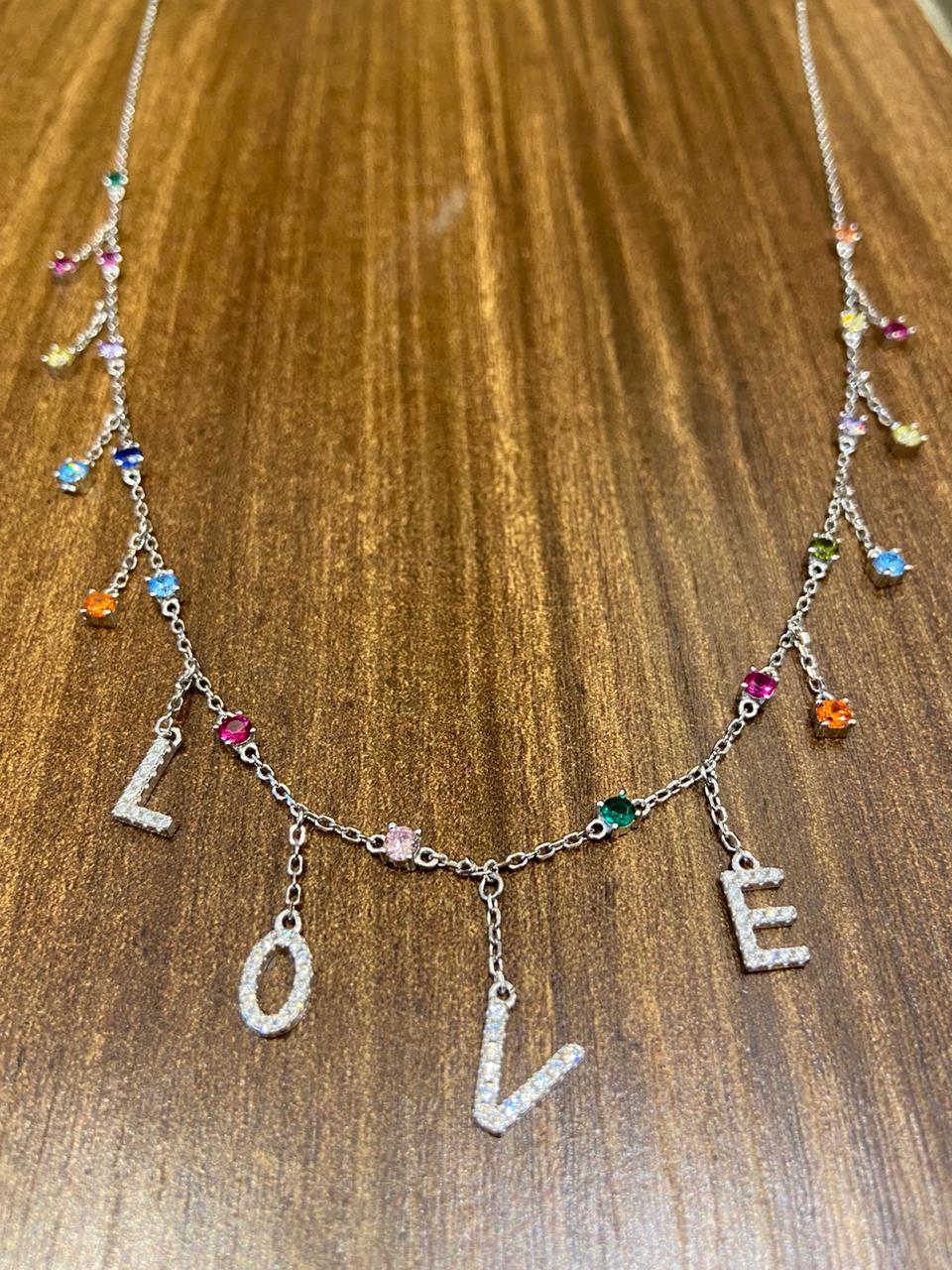 Colar Love Colorido - Isaro