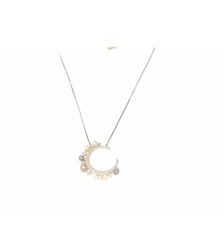 Colar Lua e Pérolas - Isaro