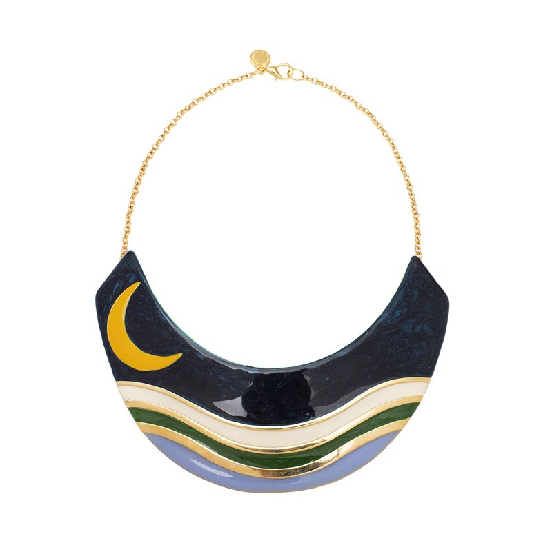 Colar Lua Placa - Isaro