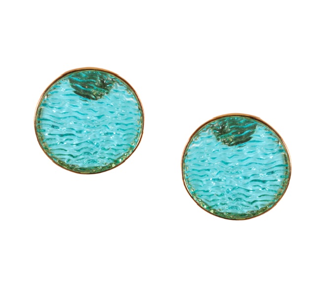 Brinco Circunferência Azul - Isaro