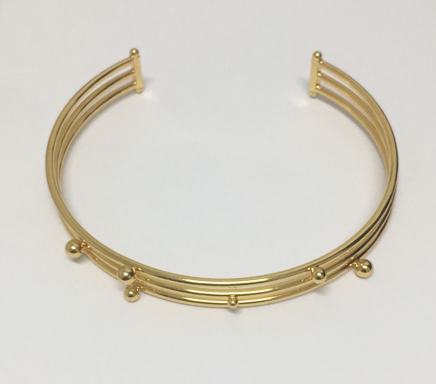 Colar Choker Pontos Dourados - Isaro